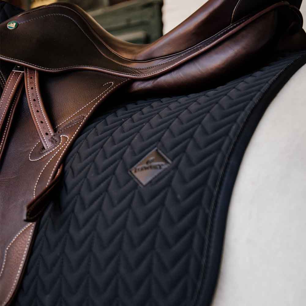 Kentucky Horsewear Dressage Fishbone Saddlepad - Black | Kentucky ...