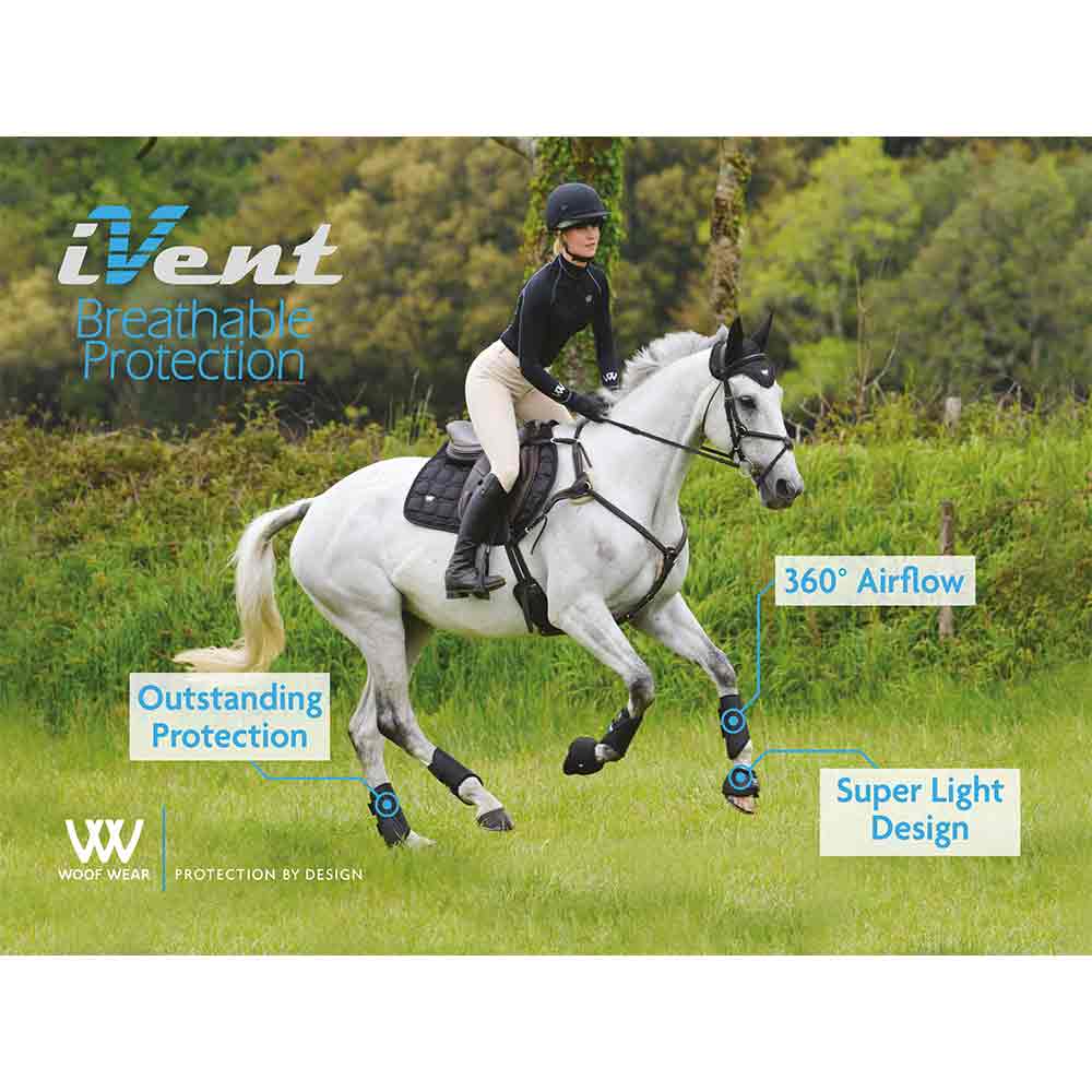 Woof Wear IVent Hybrid Brushing Boot - Black | Imperial Equestrian