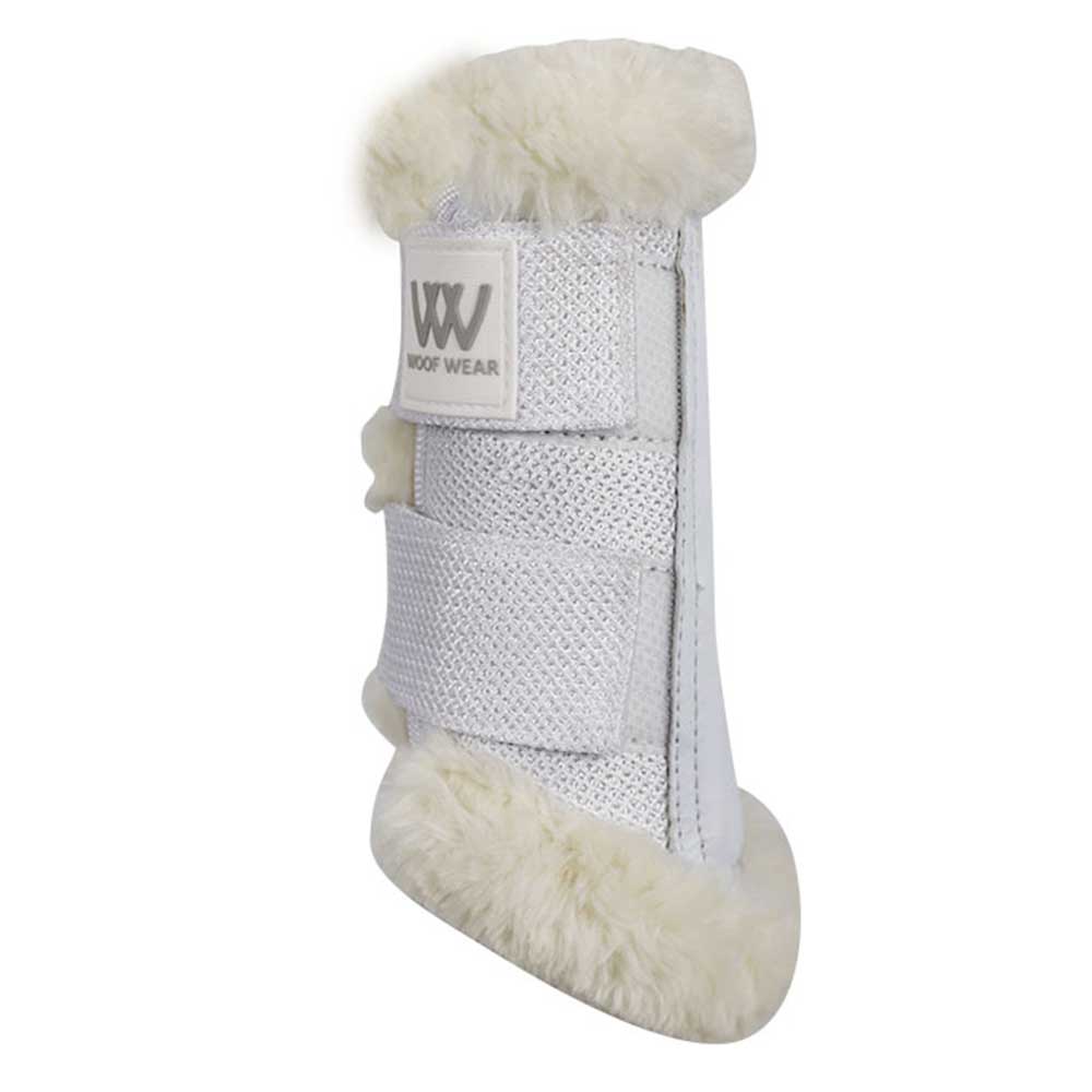 Woof Wear Vision Elegance Sheepskin Brushing Boots - White | Imperial ...