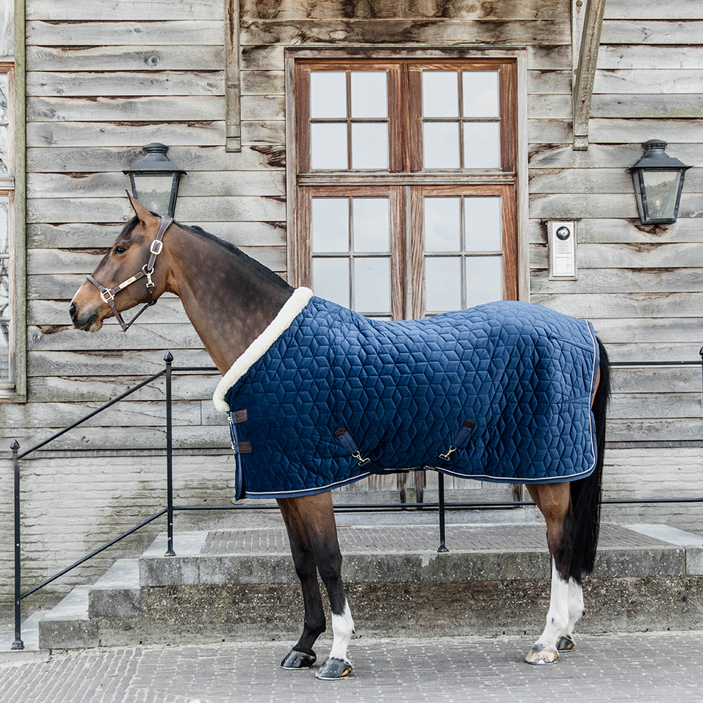 Kentucky Horsewear Navy Velvet Show Rug | imperial equestrian