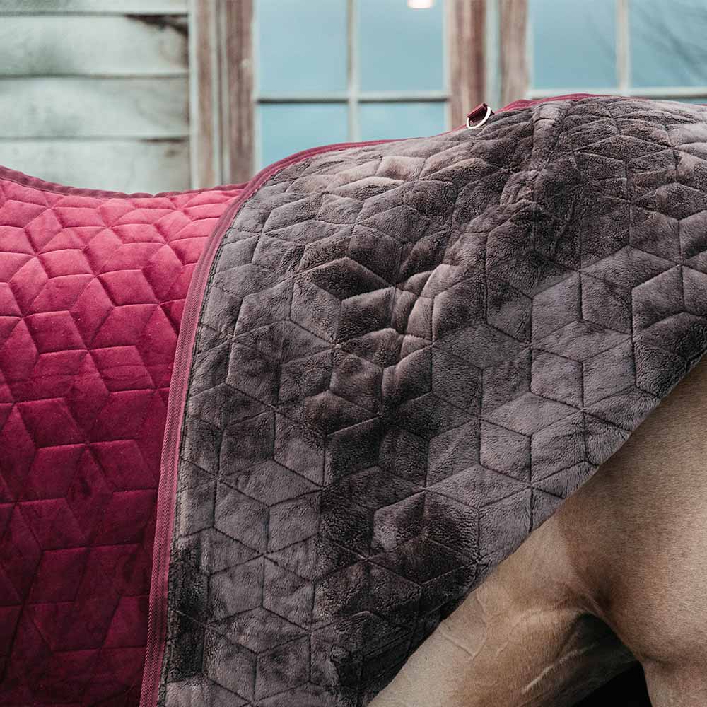 Kentucky Horsewear Bordeaux Velvet Show Rug | Imperial Equestrian